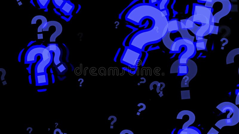 Blue Graphic Animated Question Marks Stock Video - Video of blue, shape ...