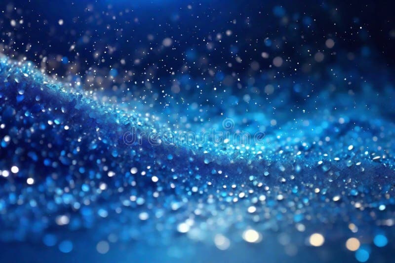 Blue Graphic Background with Bokeh Space for Text Stock Illustration ...