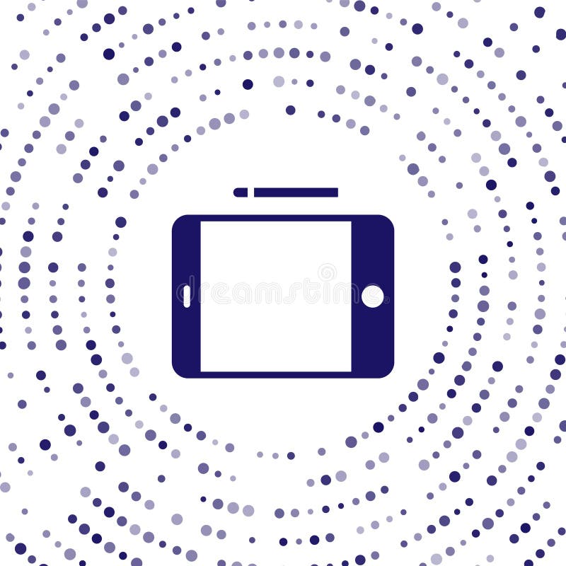 Tablet Circle Vector Icon Eps Stock Illustration - Illustration of ...