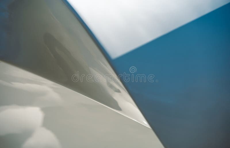Blue and Gray Abstract Background from Curved Lines of Geometric Shapes ...