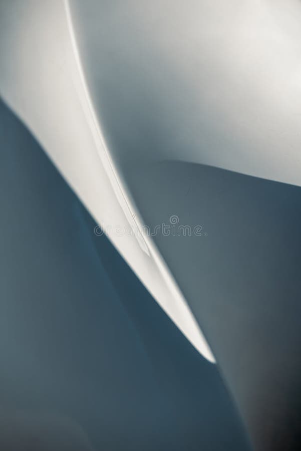 Blue and Gray Abstract Background from Curved Lines of Geometric Shapes ...