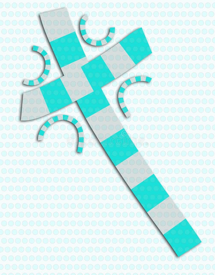 Cross Collage stock illustration. Illustration of pattern - 11589057