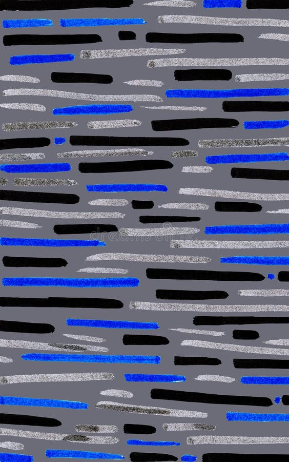 Blue, Gray, Black Lines. Abstract Texture on a Gray Background for the ...