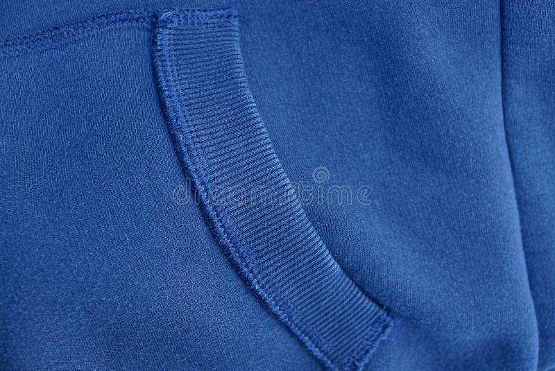 Blue Gray Fabric Texture of the Jacket with a Pocket Stock Photo ...