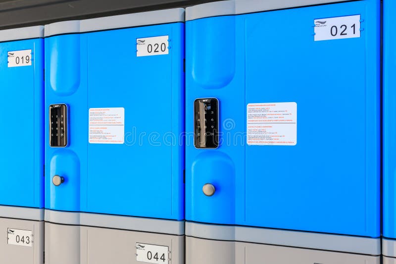 Blue Gray Lockers Numbers Them June 8 2024 Balti Moldova Stock Photos ...