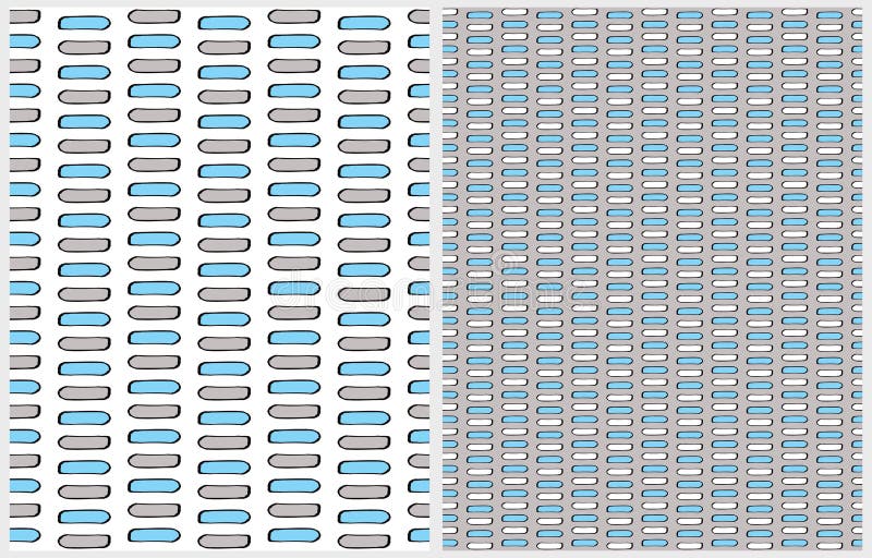 Simple Pastel Color Short Lines Seamless Vector Patterns. Simple ...