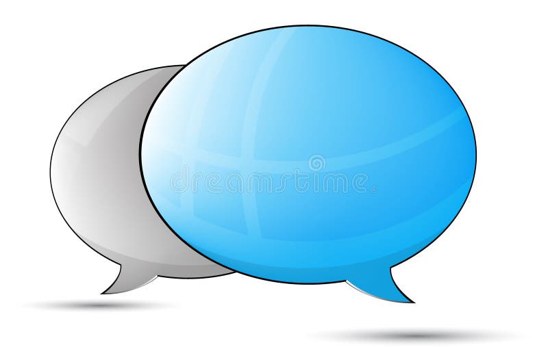 Speech Balloon stock illustration. Illustration of communicate - 1117337
