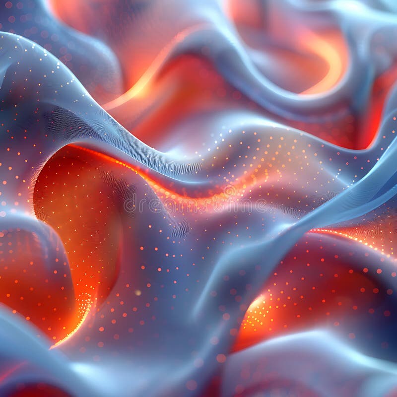 Blue-Gray Tech Canvas: Modern Minimalist Masterpiece with Stylized ...