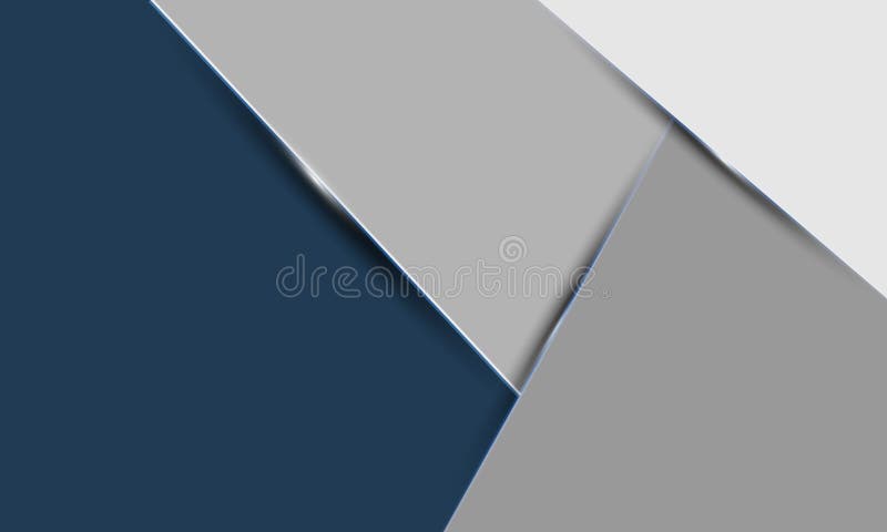 Blue and Gray Triangle Overlap Abstract Background Stock Vector ...