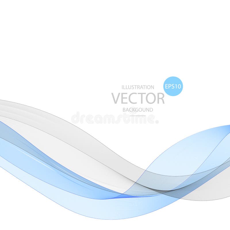 Blue and Gray Wave. Abstract Background. Vector Pattern. Eps 10 Stock ...