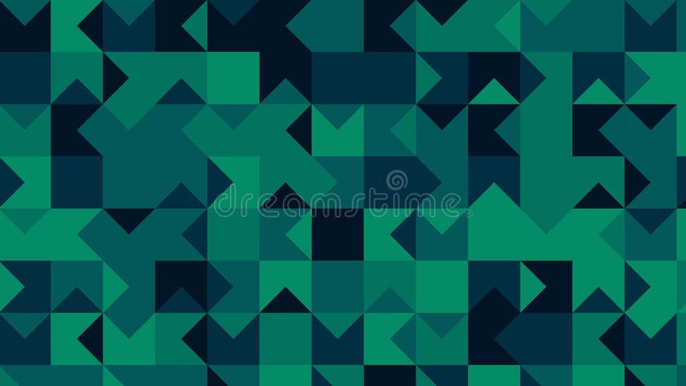 Blue and Gree Geometric Pattern, Wallpaper for Fabric Stock ...