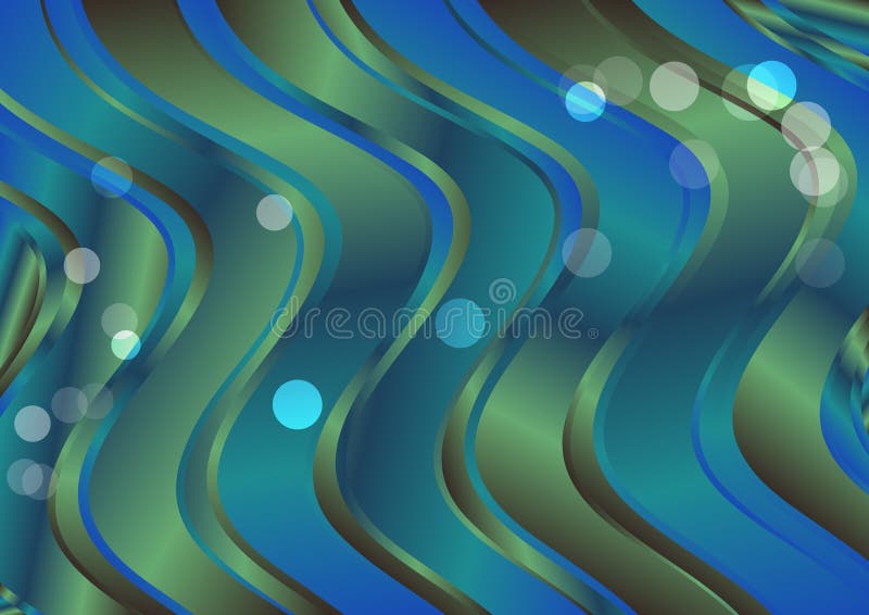 Blue and Green Abstract Gradient Vertical Wave Background Template ...
