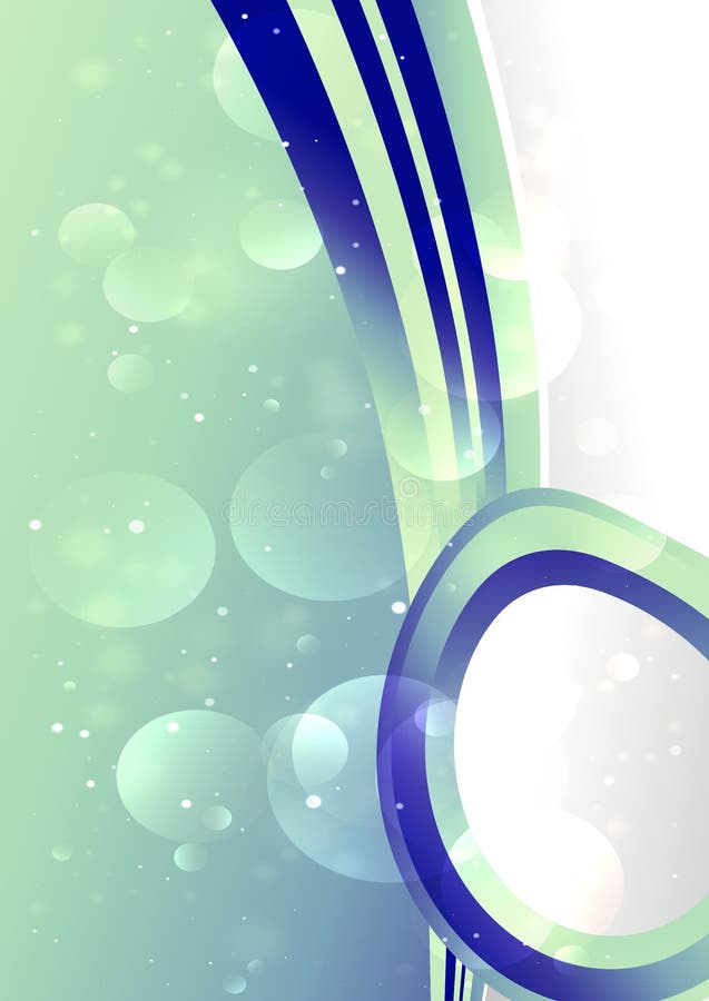 Blue and Green Background Template Stock Illustration - Illustration of ...