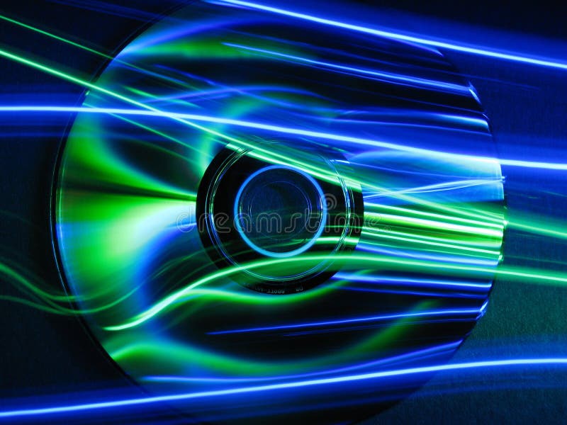 Blue and Green CD stock photo. Image of streak, music - 4101268