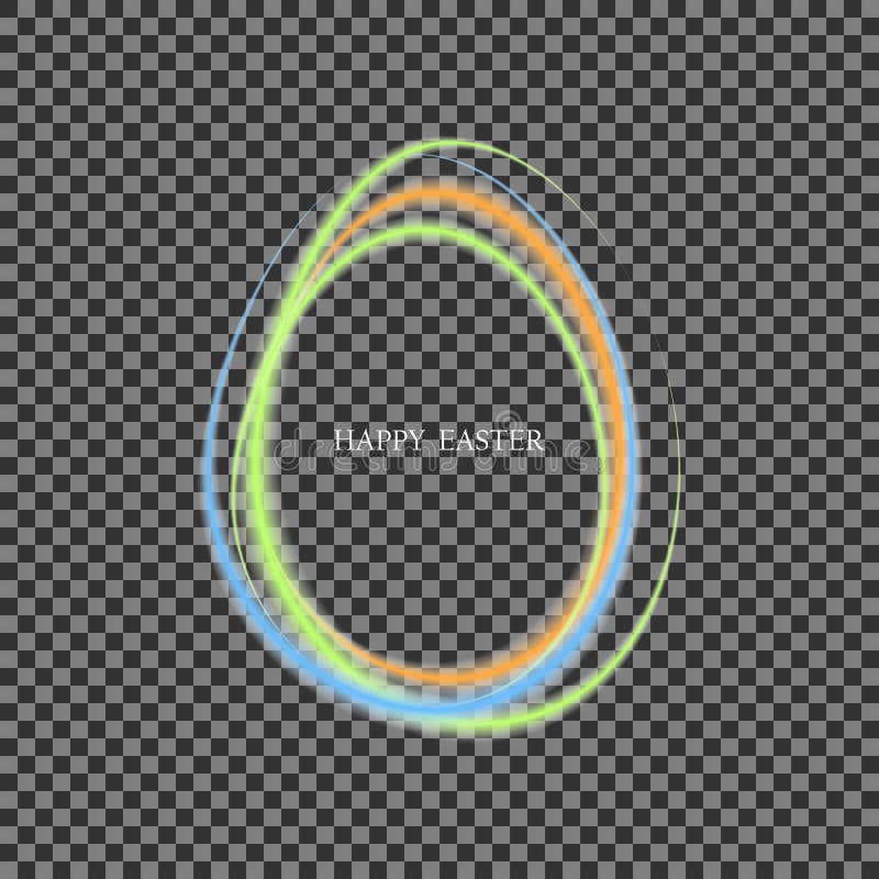 Blue, Orange, Green Circle Frame. Abstract Flow of Transparent Vector ...