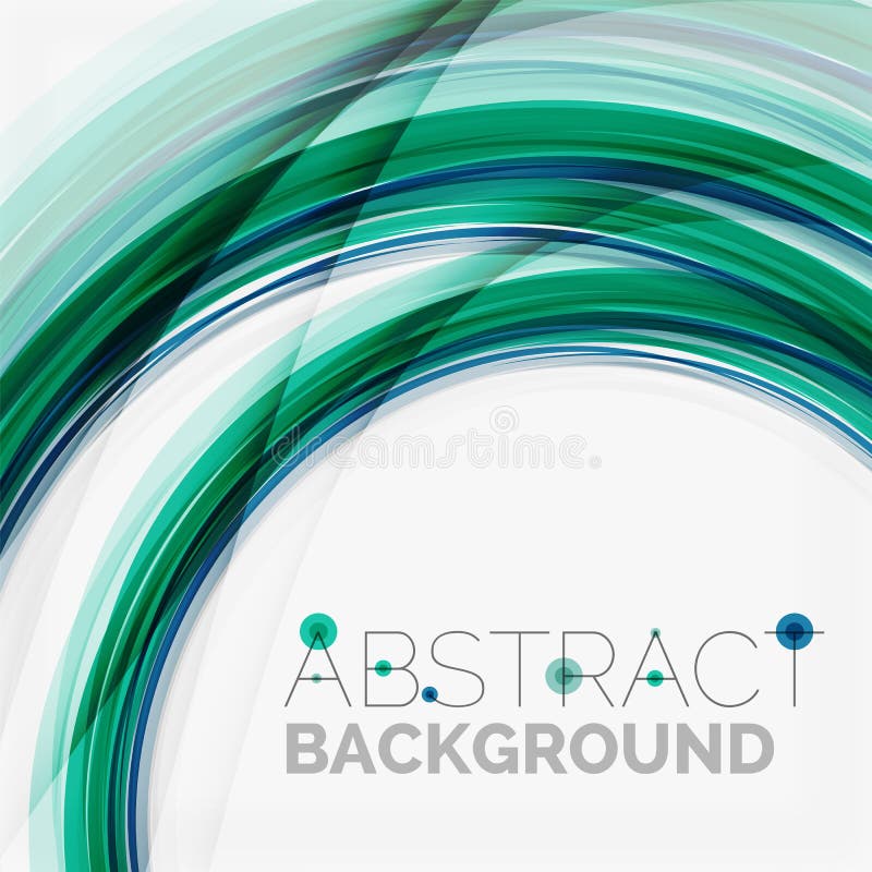 Blue and Green Color Abstract Waves Stock Vector - Illustration of copy ...