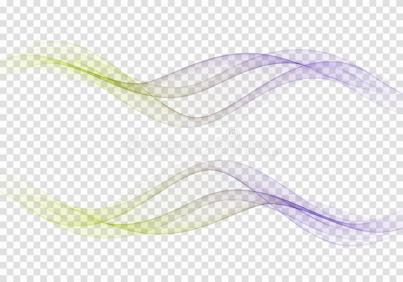 Blue and Green Color Waves.Transparent Abstract Wavy Waves. Stock ...
