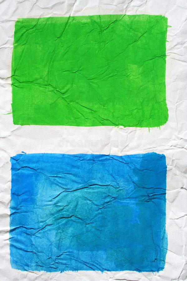 Blue and Green Colors Squares Stock Image - Image of crumpled, beige ...