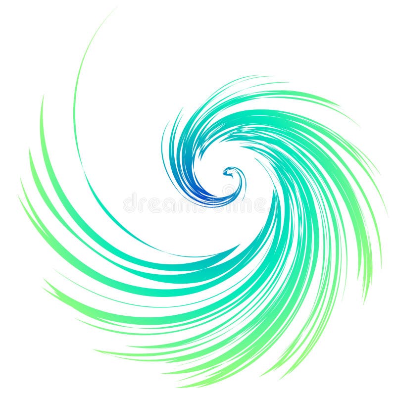 Blue Green Cyan Swirl Vector Stock Vector - Illustration of icon ...