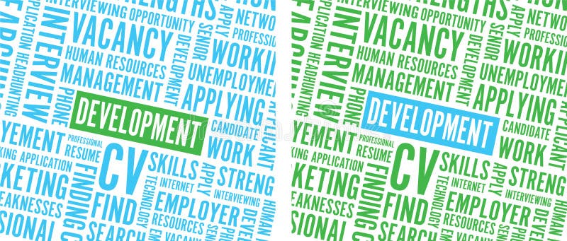 Development Word Cloud Collage Stock Illustration - Illustration of ...