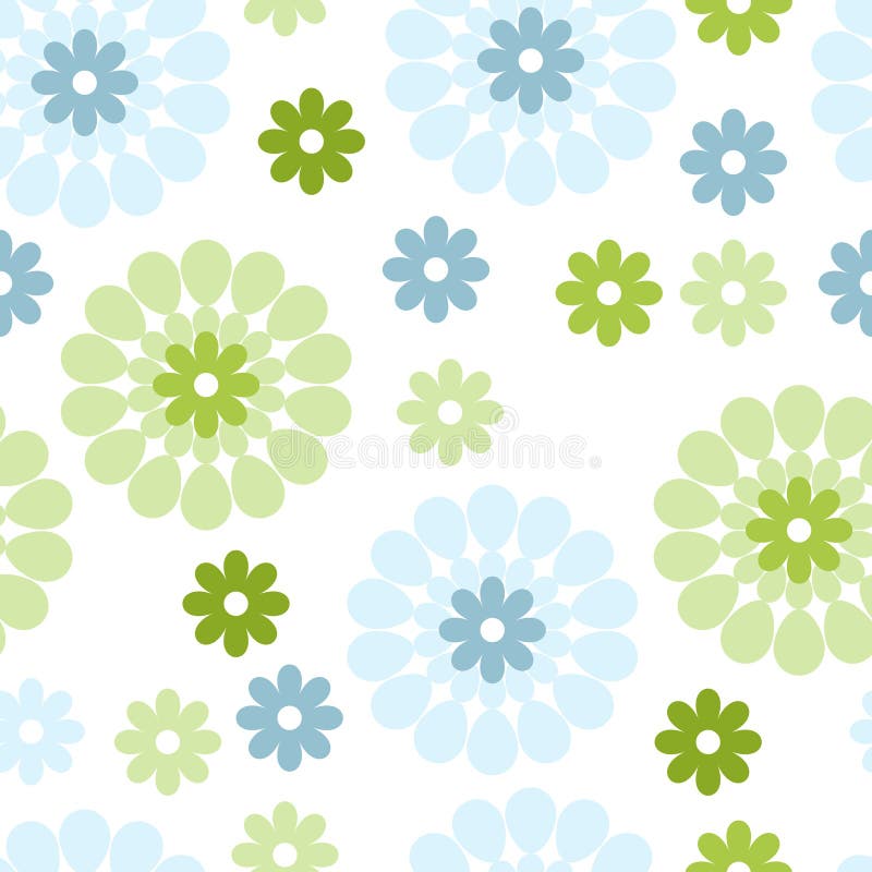 Seamless Pattern with Small Blue Flowers. Vector I Stock Vector ...