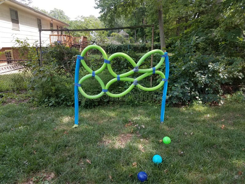 Blue and Green Foam Throwing Target Stock Photo - Image of target ...