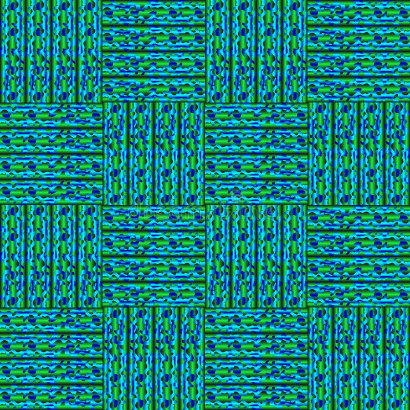 Blue and Green Gradien Abstract Geometric Seamless Pattern. Stock ...