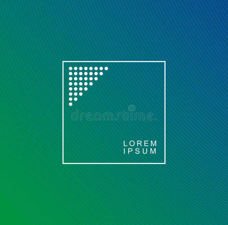 Blue and Green Gradient Background with Frame Vector Design Stock ...