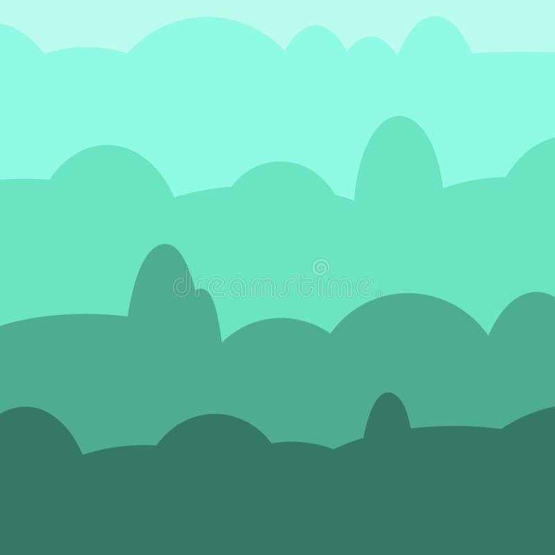 Blue-green Gradient Rounded Stripes Background Stock Illustration ...