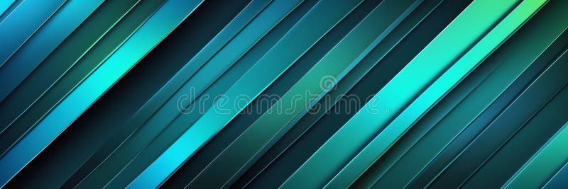 Blue Green Gradient Smooth Shiny Metal Theme Striped Diagonal Lines and ...