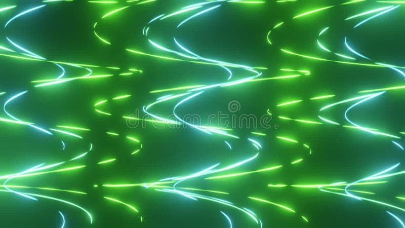 Blue Green Light Streaks, Bright Neon Rays, Transfer Data Network ...