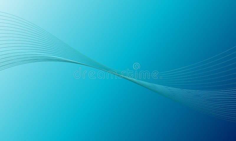 Blue Green Lines Curves Wave Soft Gradient Abstract Background Stock ...