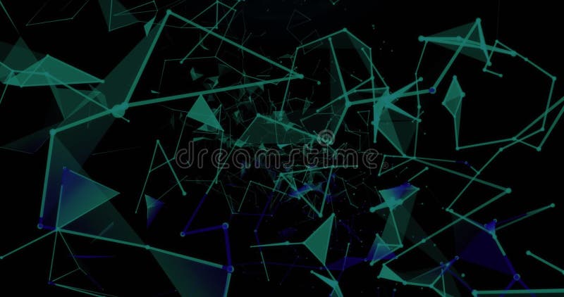 Blue and Green Lines are Forming Complex Patterns Stock Illustration ...