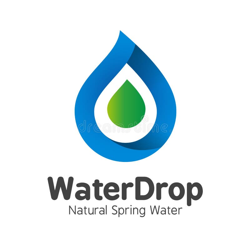 Vector Mineral Bottled Spring Water Logo Design Label Template Stock ...