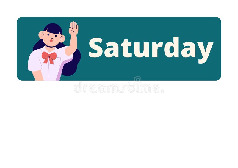 Green Days of the Week Flashcards - 1 Stock Illustration - Illustration ...