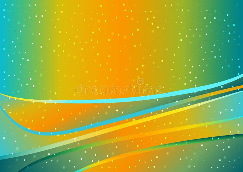 Blue Green and Orange Gradient Background Stock Vector - Illustration ...