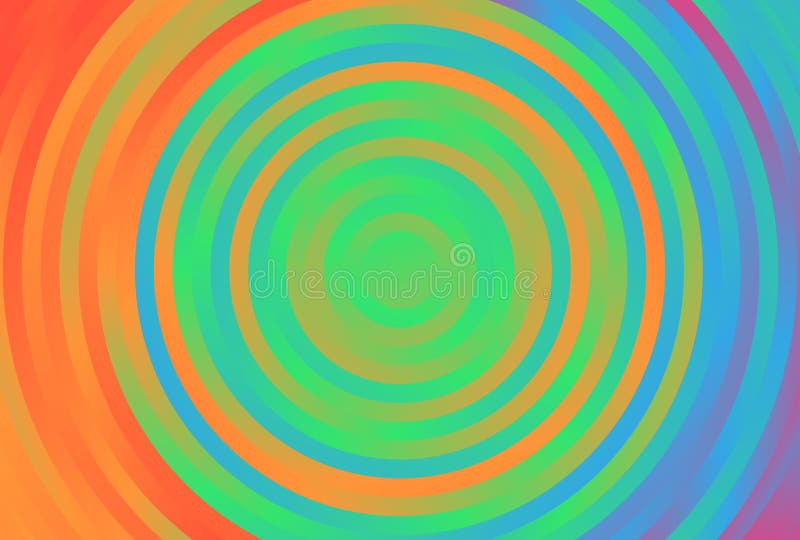 Blue Green and Orange Gradient Concentric Circles Background Vector Graphic Beautiful Elegant ...
