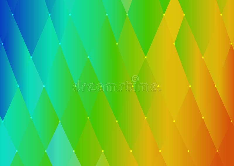 Blue Green and Orange Gradient Geometric Triangle Background Stock ...