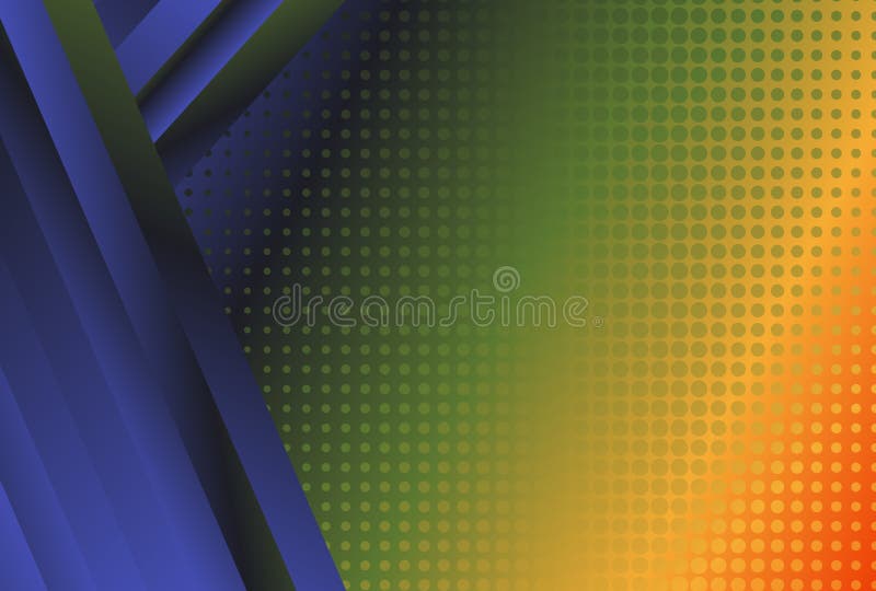 Blue Green and Orange Gradient Halftone Pattern Background Beautiful ...