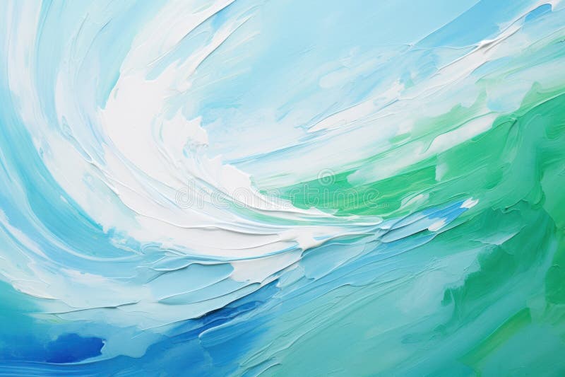 A blue and green painting stock illustration. Illustration of painting ...