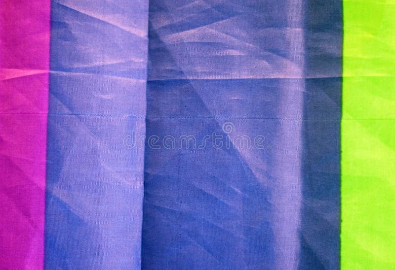 Blue Green and Purple Woven Polyester Cloth Stock Photo - Image of ...
