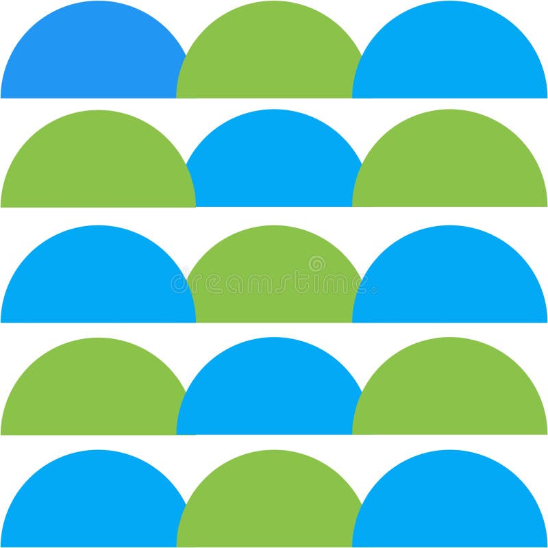 Blue and Green, Semicircle, Circles, Illustration, Graphic, Arts, Icons ...