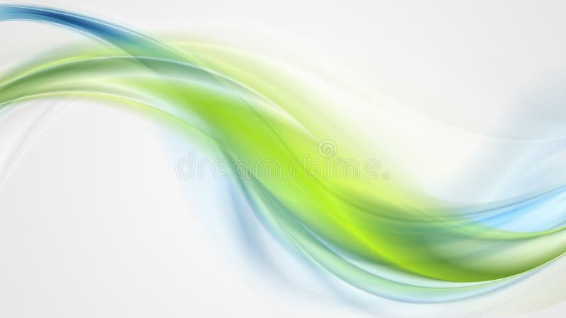Blue Green Smooth Flowing Waves Video Animation Stock Footage - Video ...