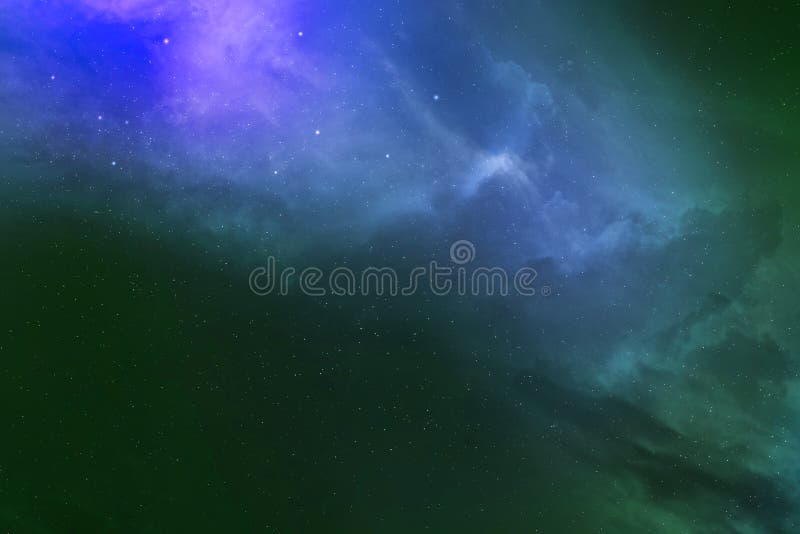 Green Space Color Texture Abstract Background,space Color in Galaxy in ...