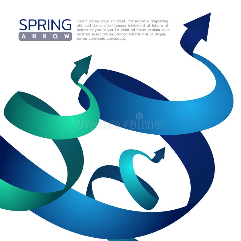 Blue and Red Arrow Logo Vector Set Design Stock Vector - Illustration ...