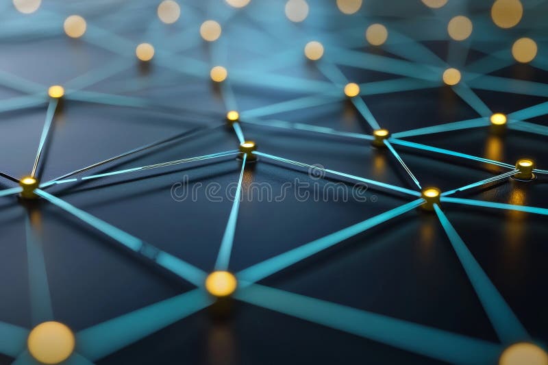 Blue Green Technology Speed Connect, Cyber Nano Information, Abstract ...