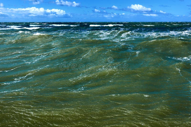 Blue Green Water in Stormy Sea Stock Photo - Image of energy, ocean ...