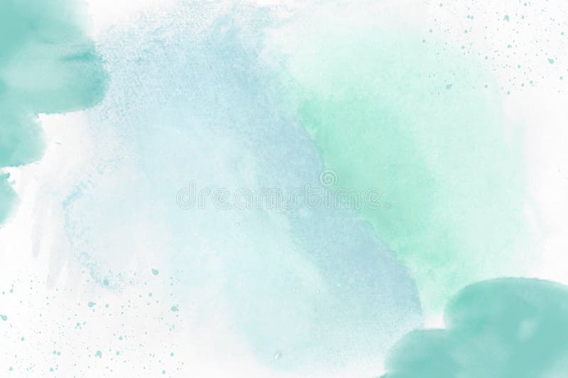 Blue Green Watercolor Link Tree Background Social Media Post Stock ...