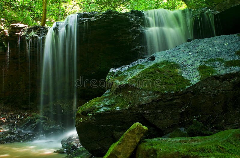 Water Falling stock image. Image of calm, villages, exotic - 748205