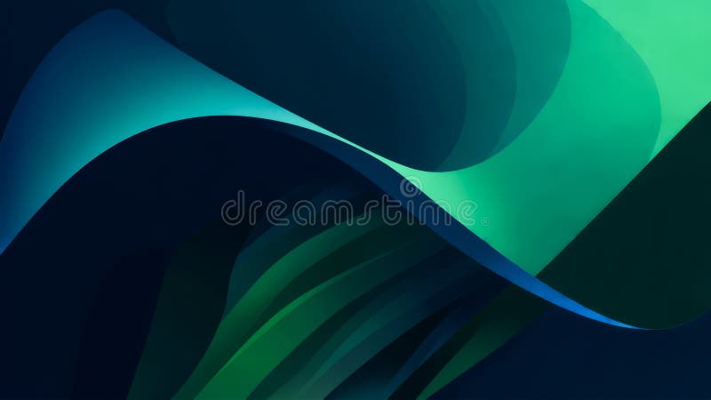 Blue and Green Wave Pattern Stock Photo - Image of liquid, pattern ...